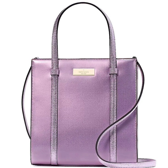 kate spade | Bags | Kate Spade Purple Kenzie Small Tote Crossbody ...